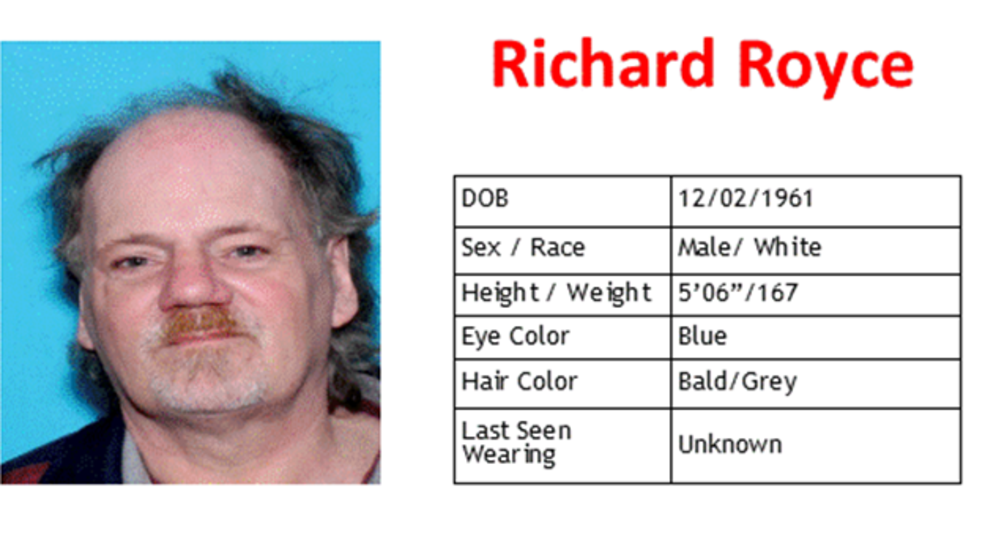 MISSING: 57 year old Richard Royce | WRGB
