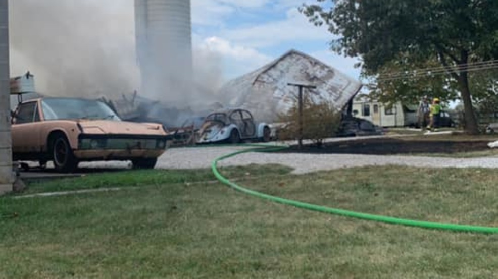 Fire crews on scene of 3 alarm barn fire in Adams County | WHP